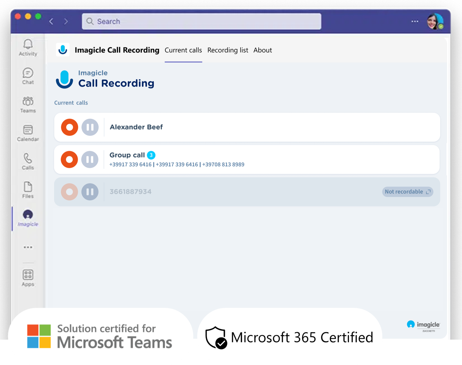 Imagicle for Microsoft Teams